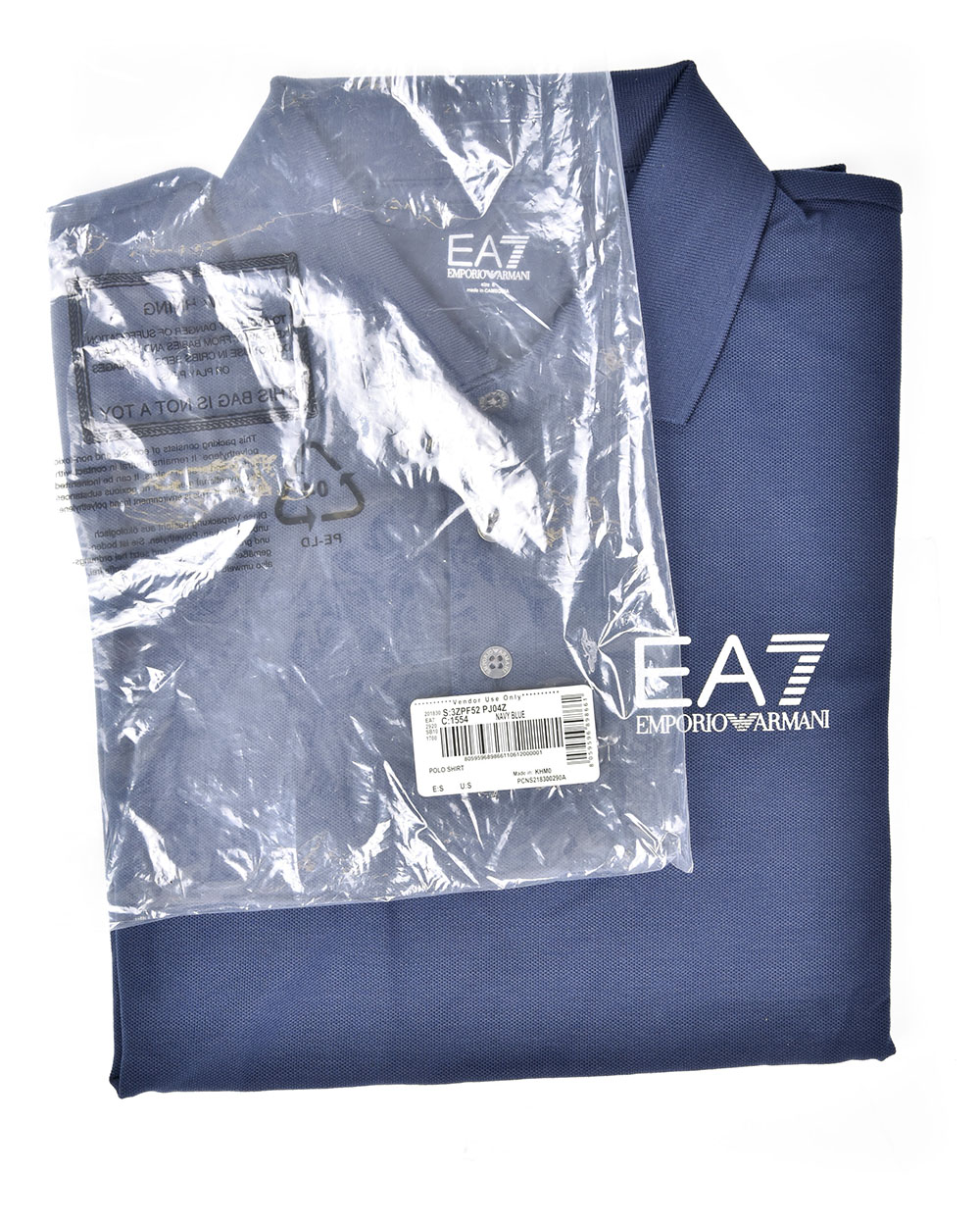 Emporio Armani EA7 Polo Shirt Cotton Man Blue 3ZPF52PJ04Z Emporio Armani EA7 Polo Shirt Cotton Man Blue 3ZPF52PJ04Z